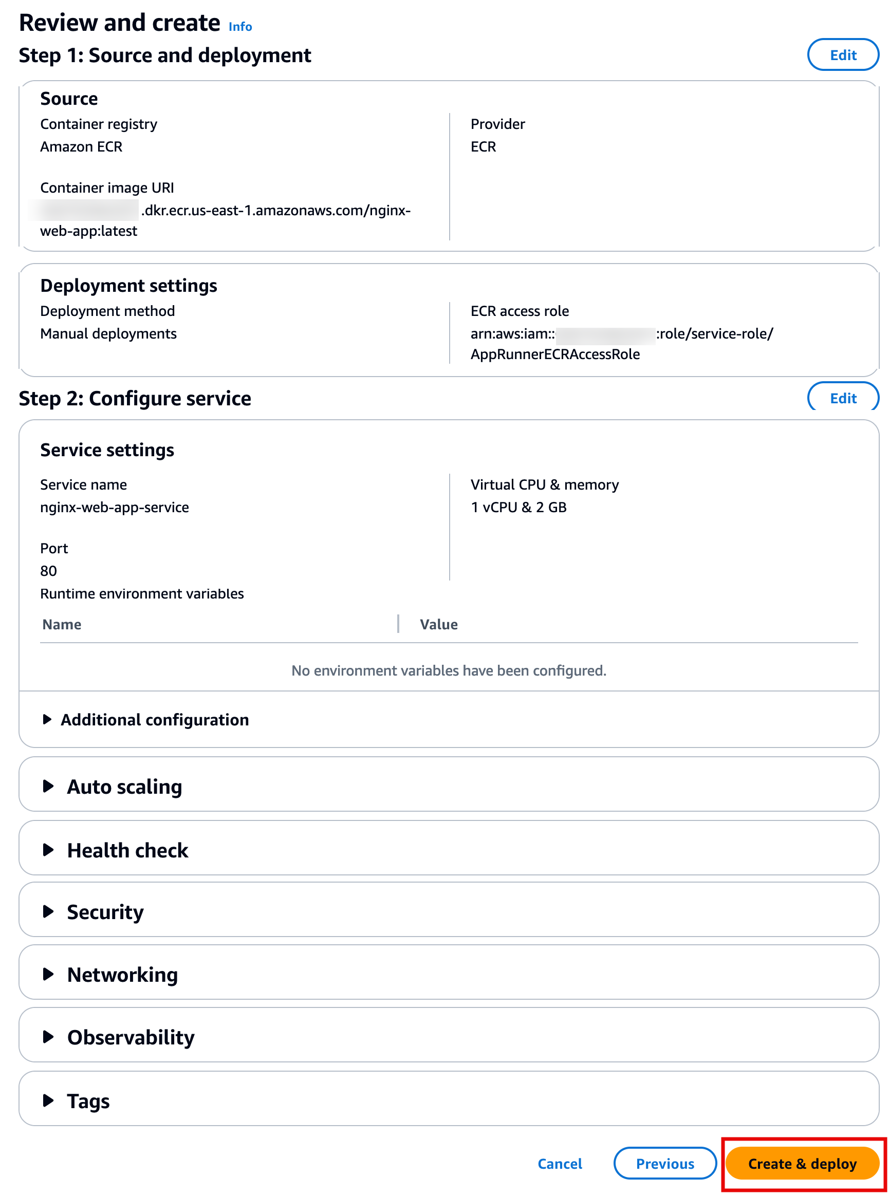 Deploy a Web App on Nginx Server using AWS App Runner